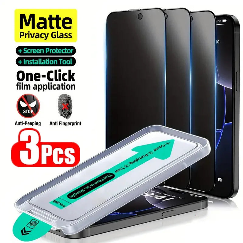 SafeView™ 3-in-1 Matte Privacy Screen Protector for iPhone – VERRANOO