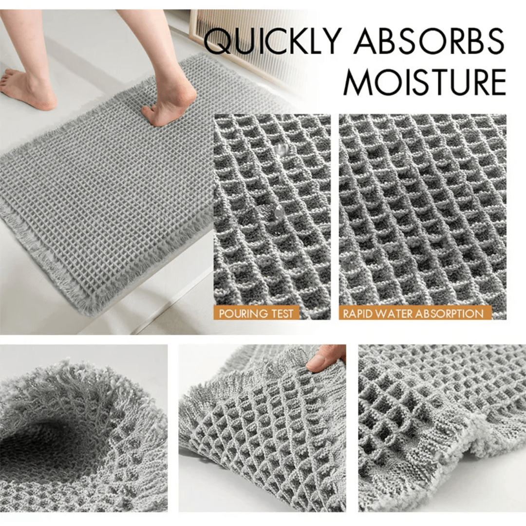 DryBath™ Waffle Weave Bath Mat – VERRANOO