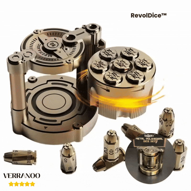 RevolDice™ Elite Metal RPG Dice Set – VERRANOO