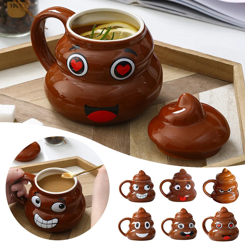LaughSips™ Poop Ceramic Coffee Cup (480ml) – VERRANOO