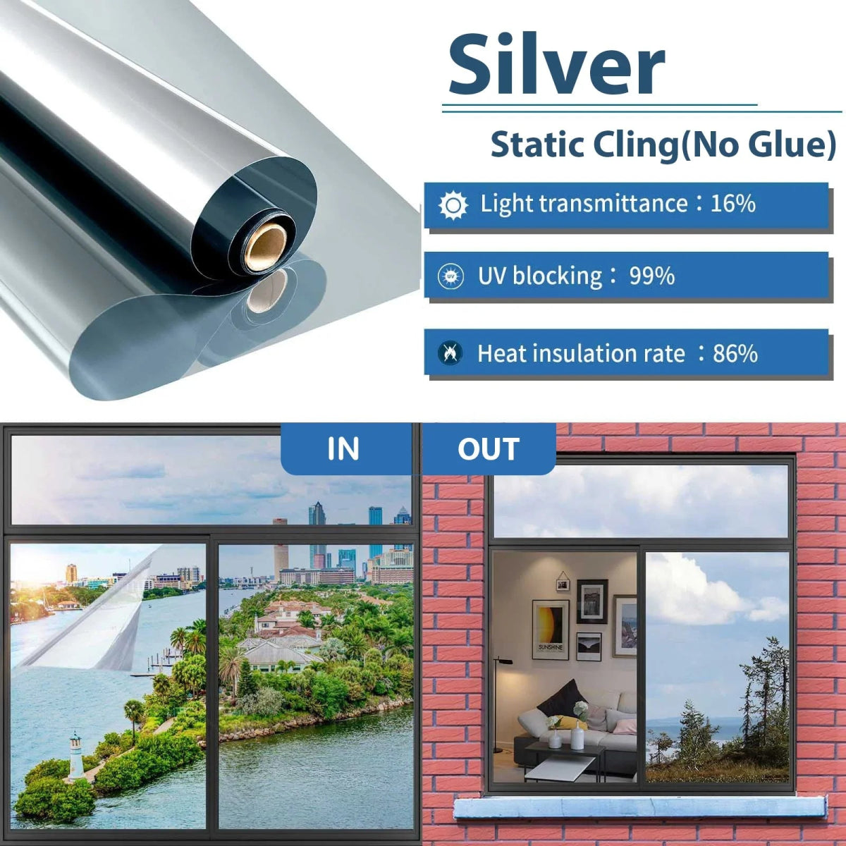 ZeroSpy™ One-Way Privacy Window Film – VERRANOO